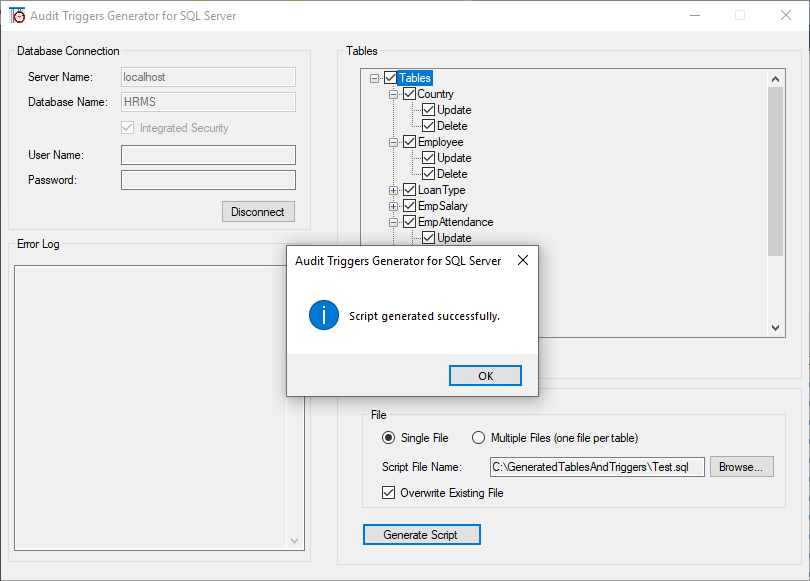SQL Server Database Logs with Source Code by NajmulIqbal15 | CodeCanyon