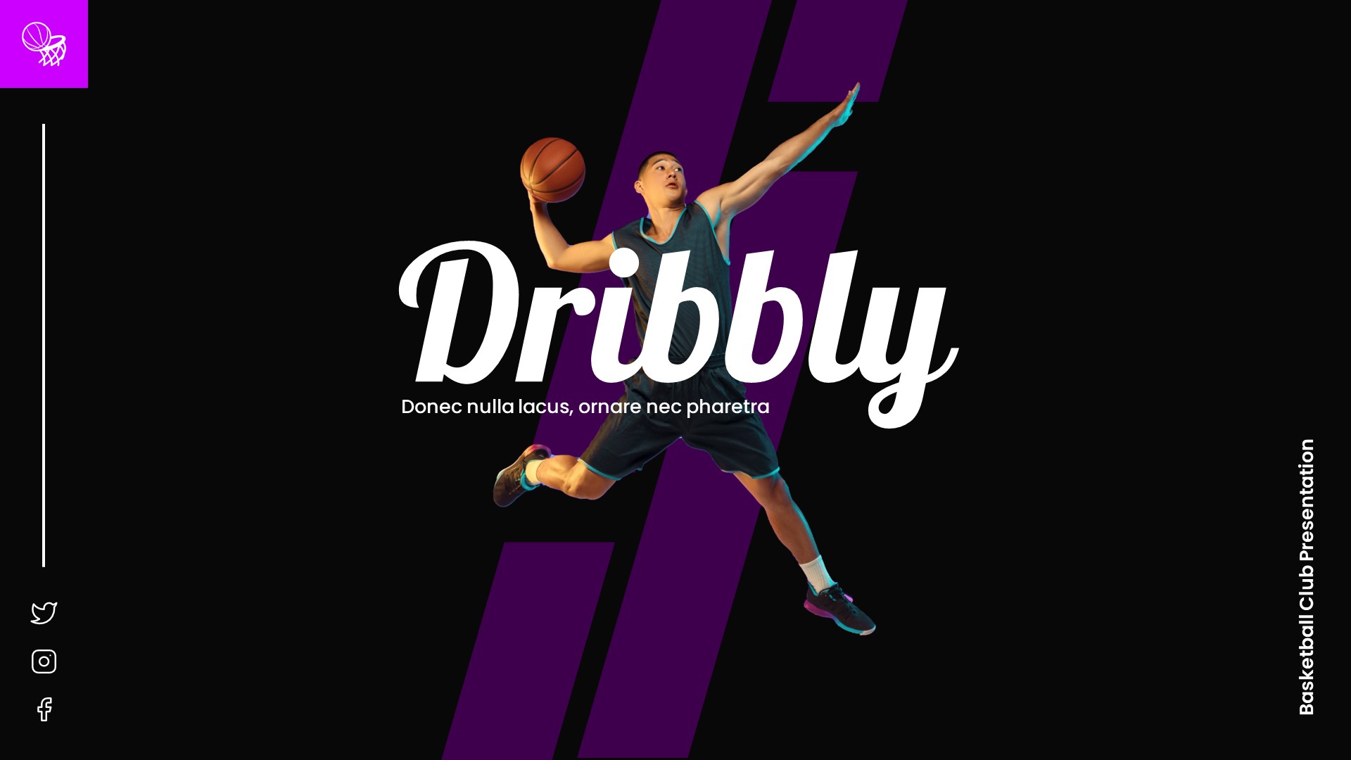 Dribbly - Sport Basketball Google Slides Template, Presentation Templates