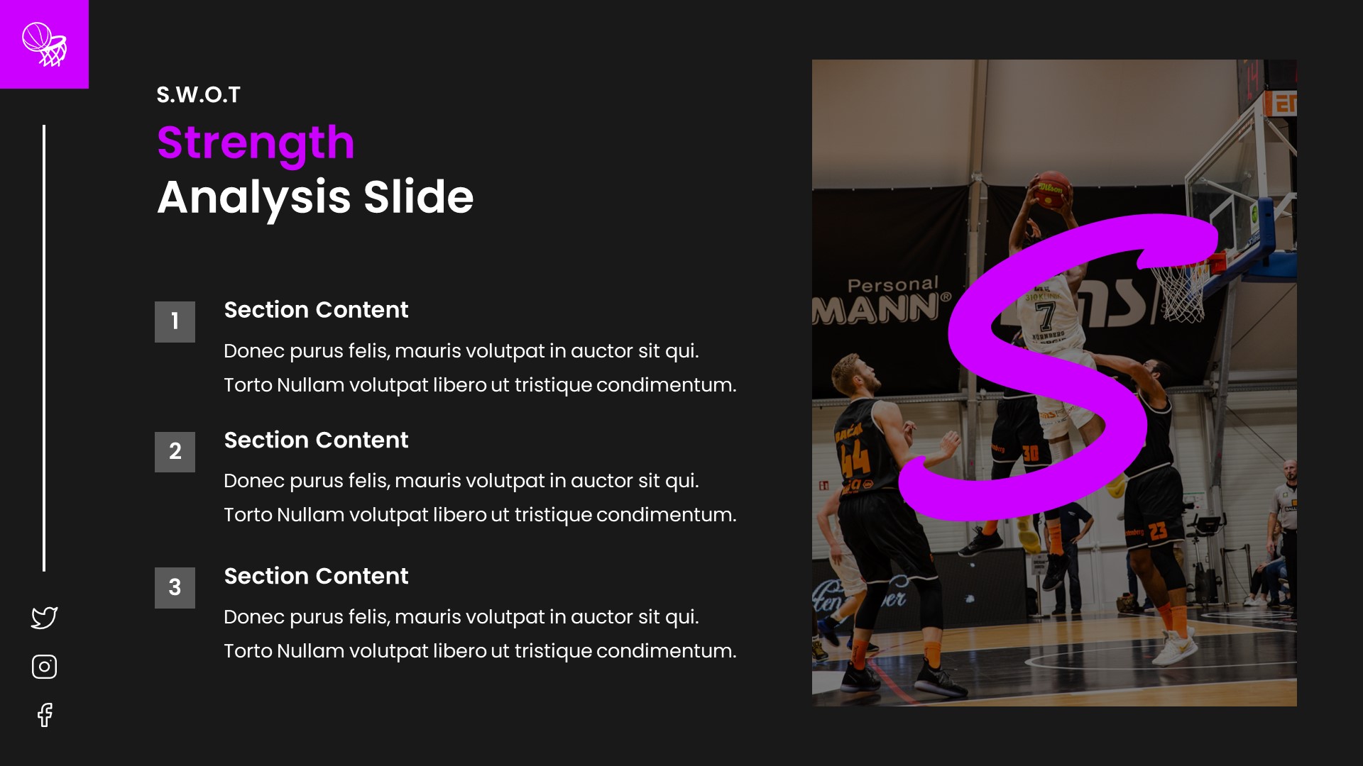 Dribbly - Sport Basketball Google Slides Template, Presentation Templates