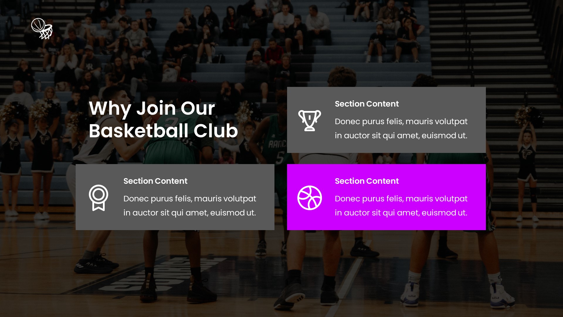 Dribbly - Sport Basketball Google Slides Template, Presentation Templates