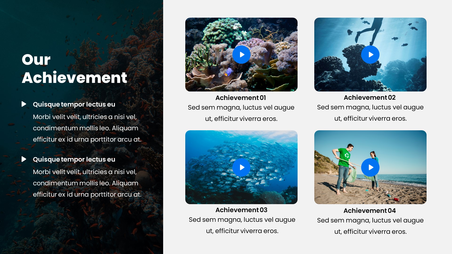 Lawut - Diving Marine Ecosystem Google Slides Template by onelinerdesign