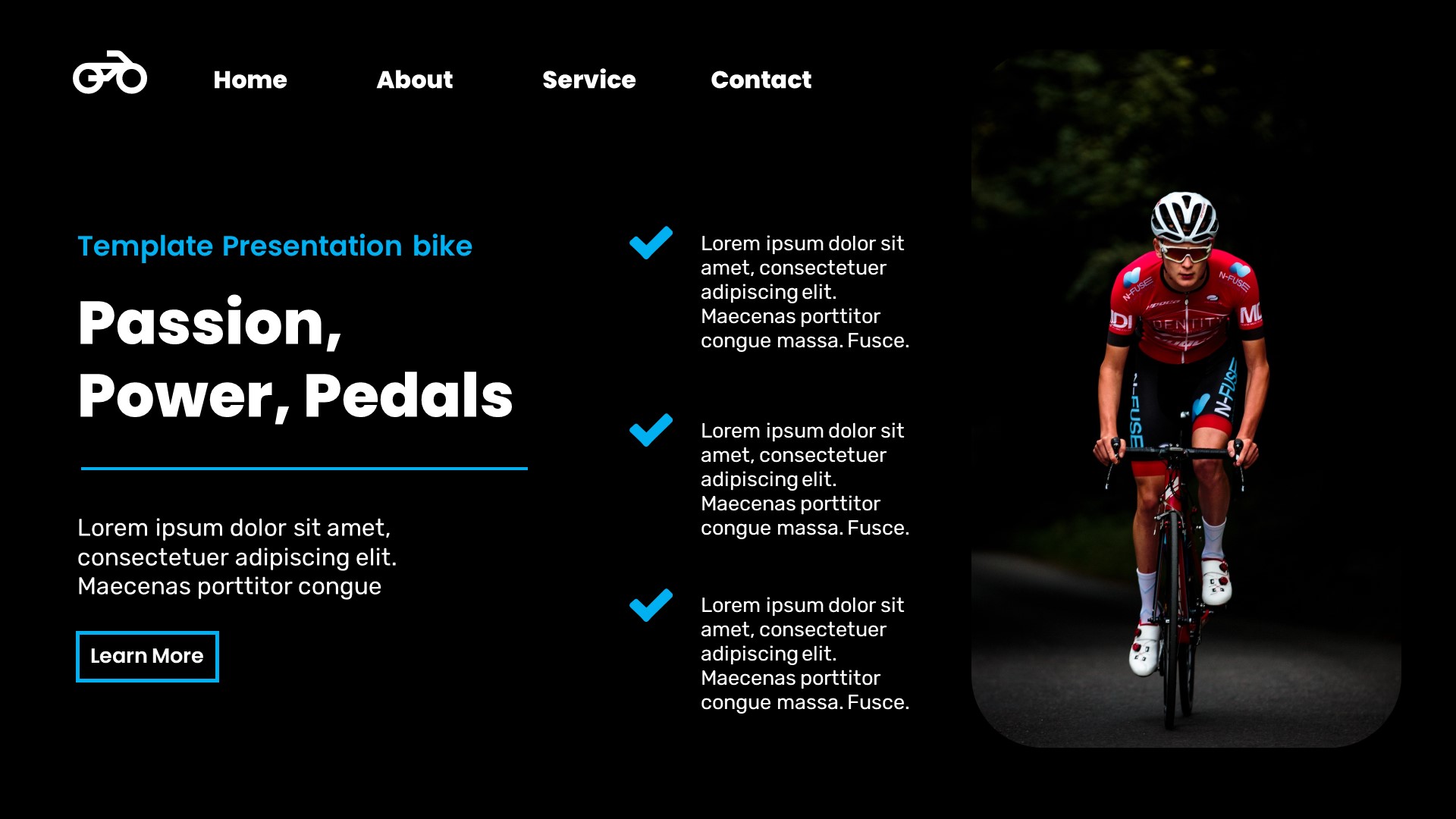 Ngontel - Bicycle Keynote Template, Presentation Templates | GraphicRiver