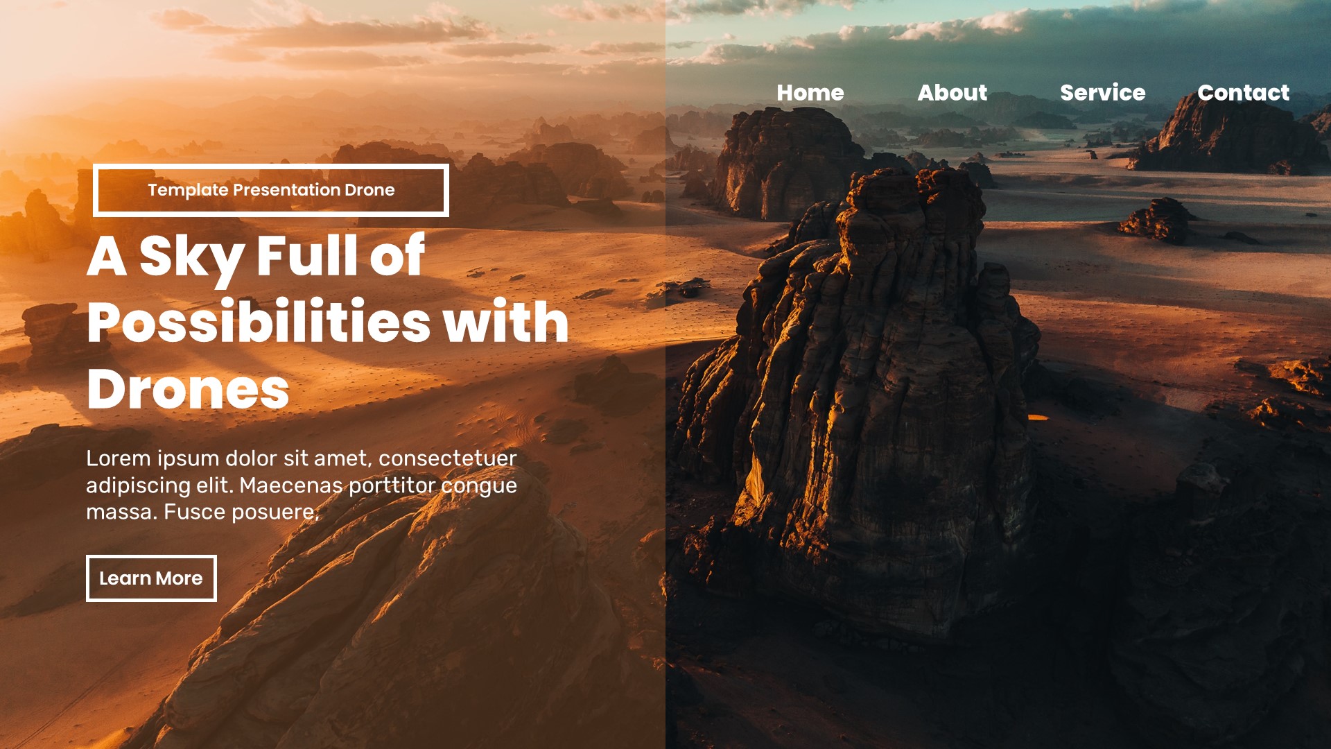 Awan - Drone & Aerial Photography Keynote Template, Presentation Templates