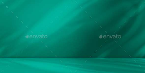 Green Shadow Background Product 3d Bg Light Leaf Wall Podium Abstract ...