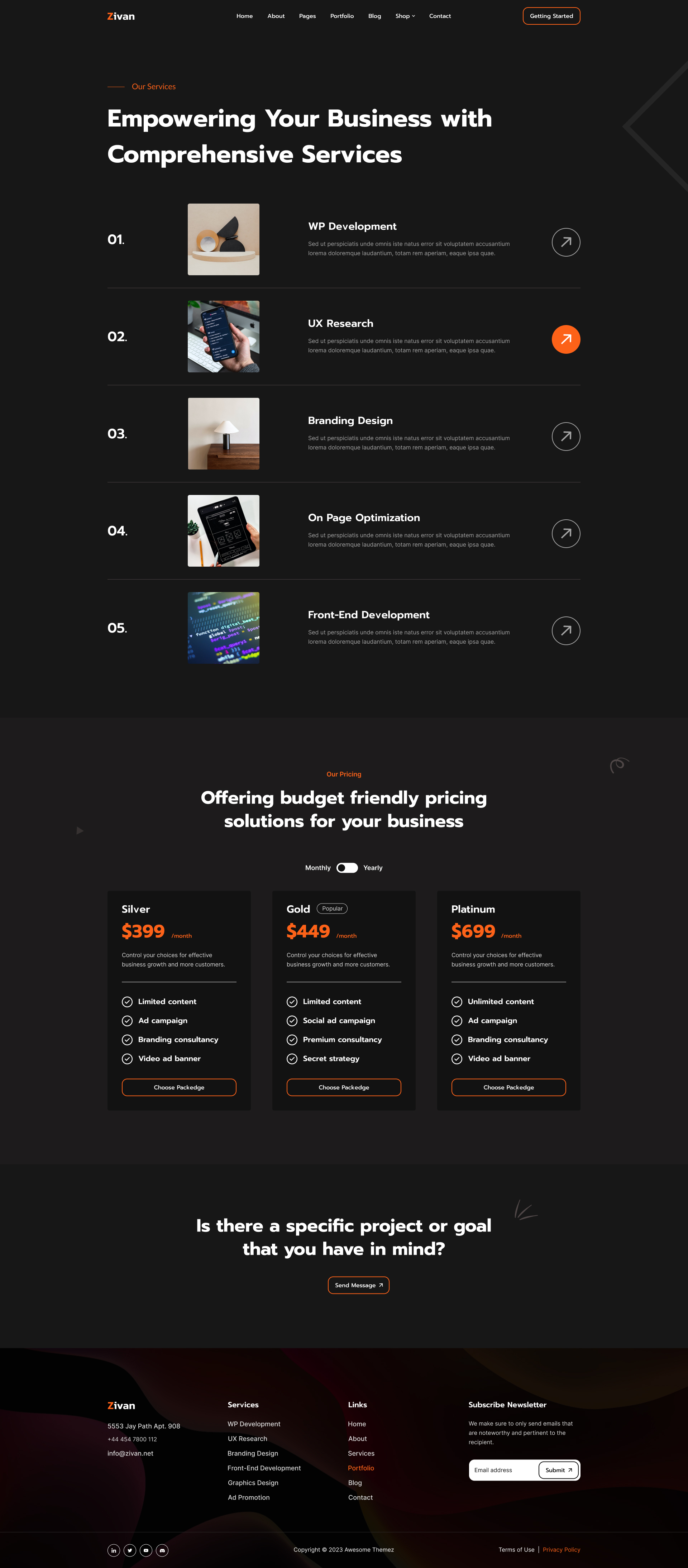 ZIVAN - Creative Agency Figma Template by AwesomeThemez | ThemeForest