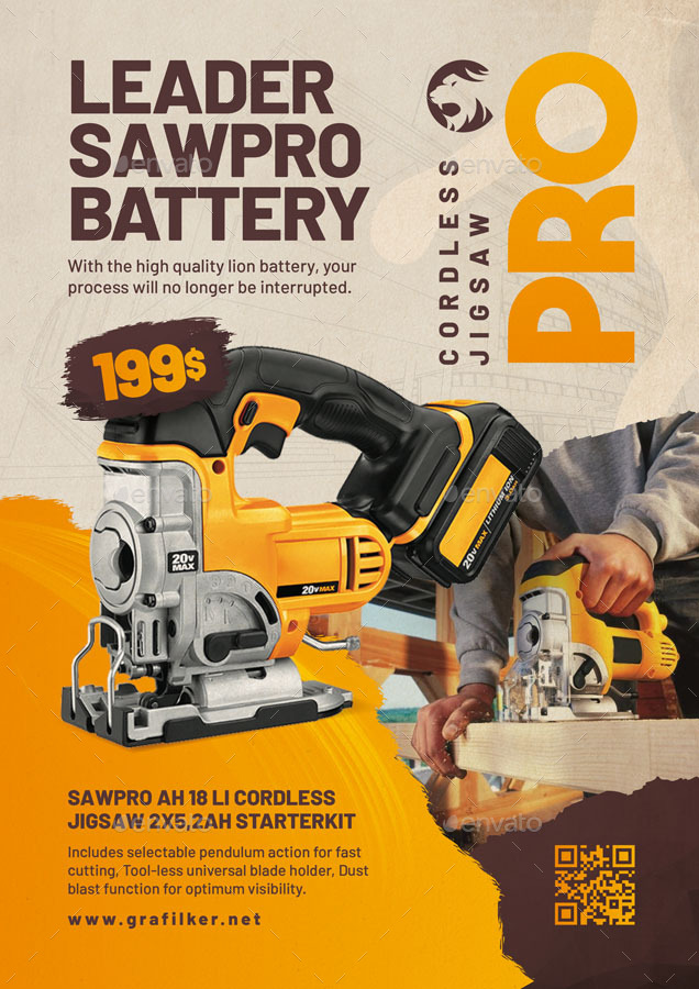 Drill Machine Bundle Flyer Templates, Print Templates | GraphicRiver