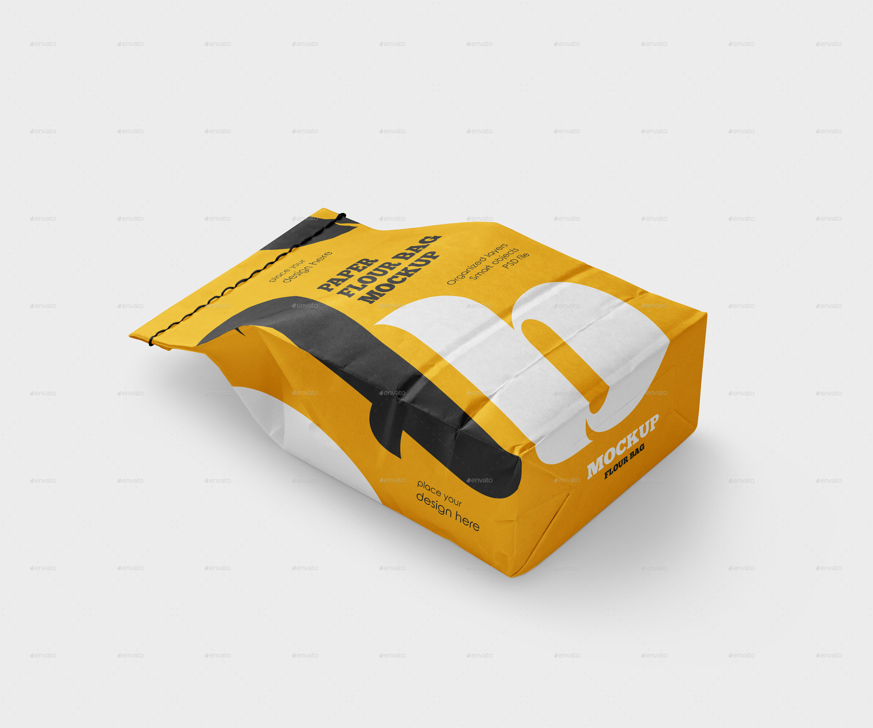 Paper Flour Bag Mockup Set, Graphics | GraphicRiver