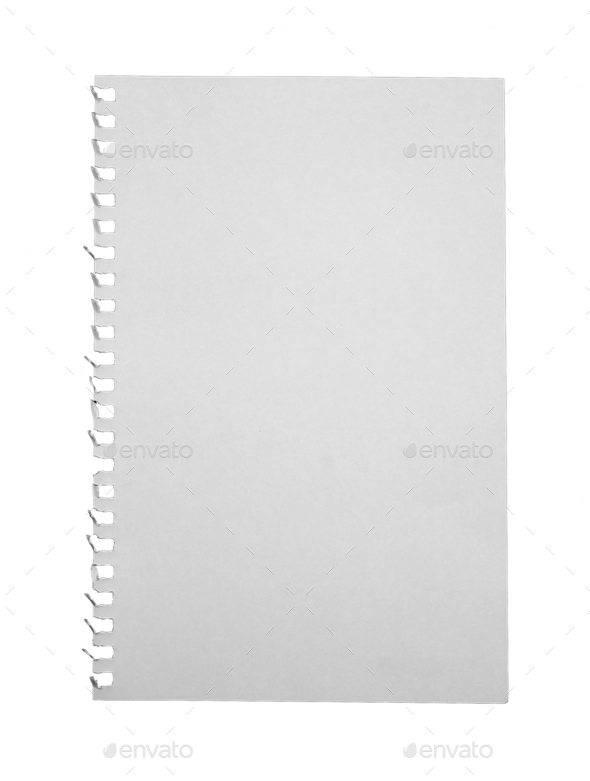 blank white sheet of paper note isolated on white background Stock ...