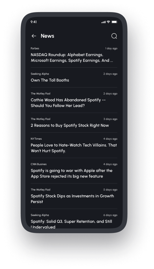 Invest - Stock Market App React Native CLI Ui Kit by JsmThemes | CodeCanyon