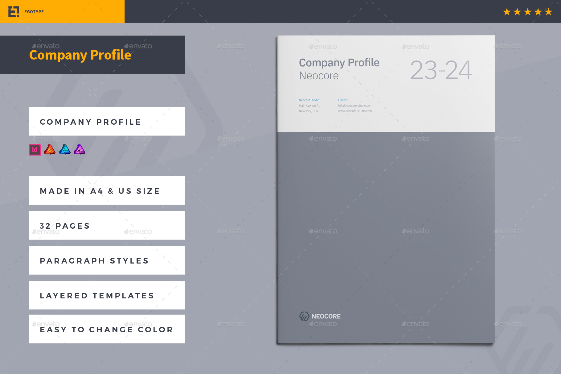 Company Profile, Print Templates | GraphicRiver