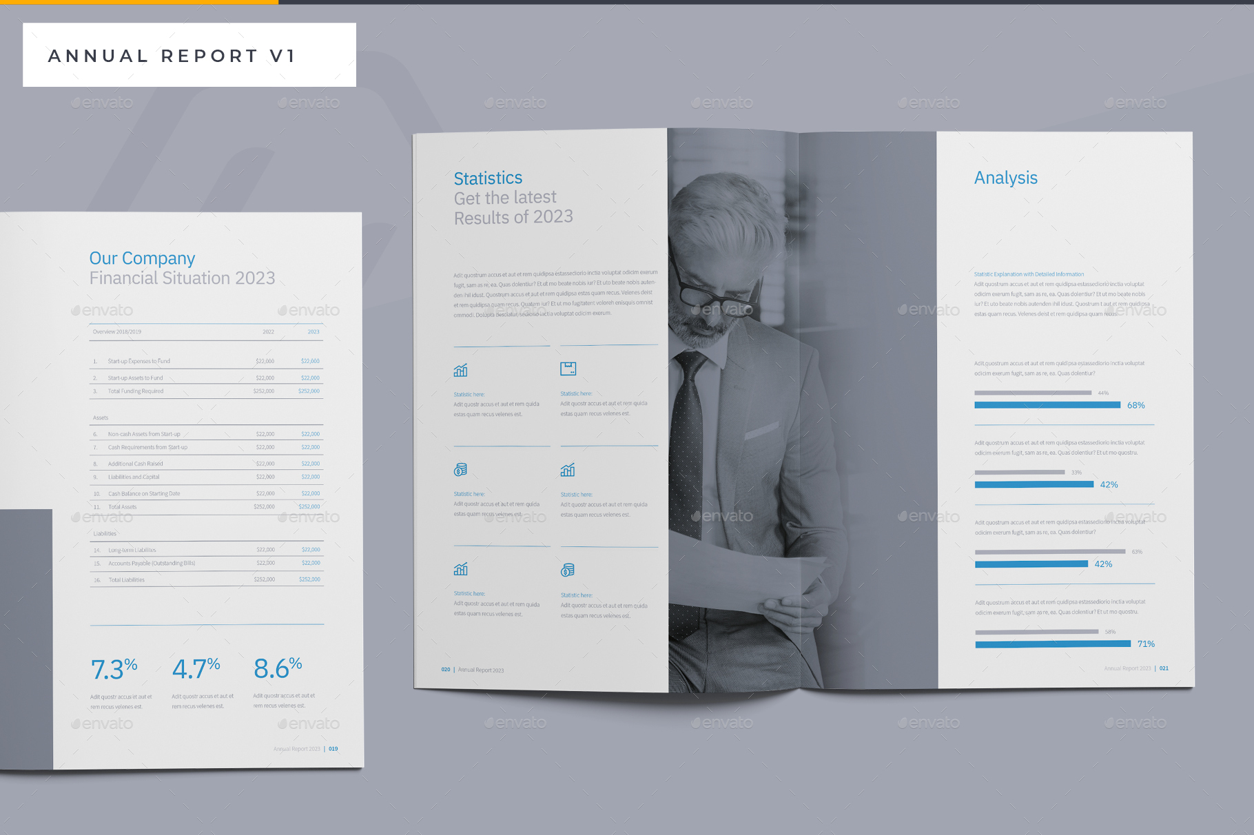 Annual Report, Print Templates | GraphicRiver