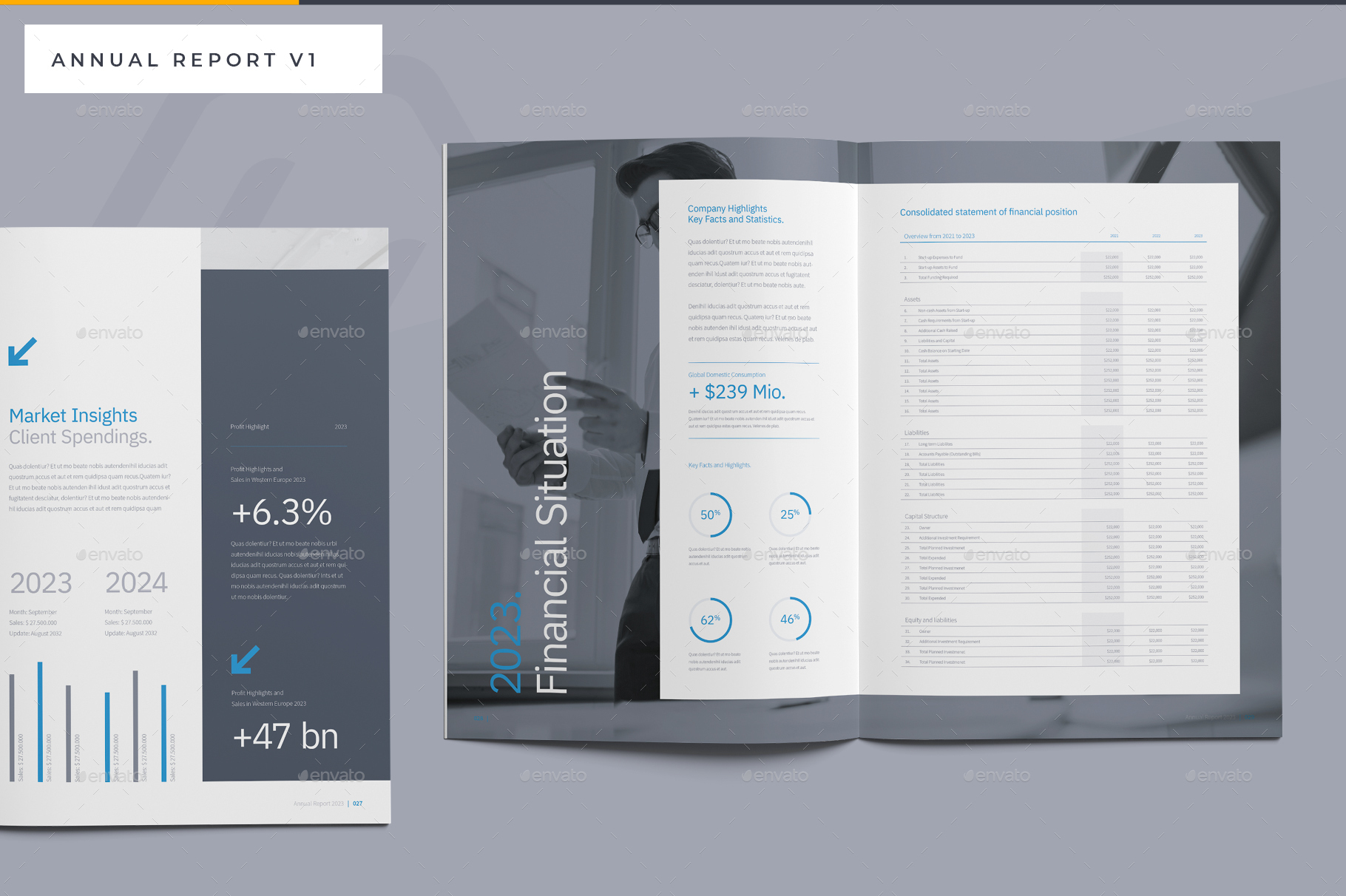 Annual Report, Print Templates | GraphicRiver