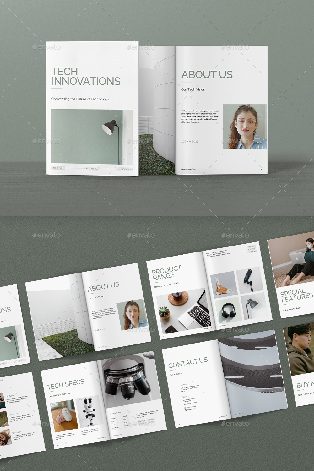Tech Innovations - Product Showcase Brochure, Print Templates ...