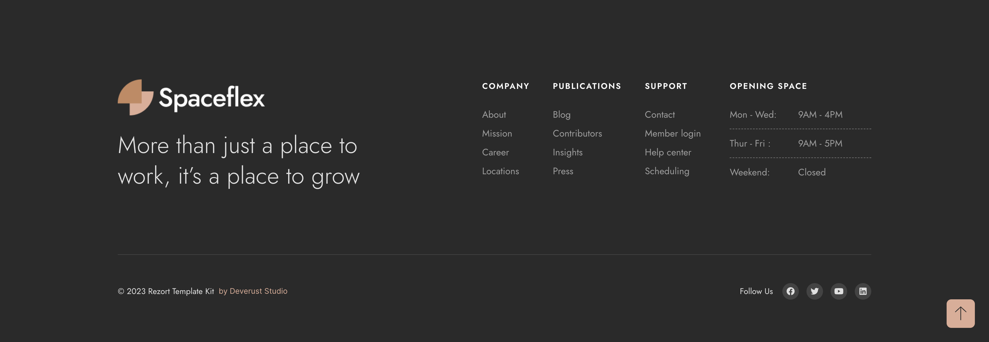 SpaceFlex - Coworking & Creative Space Elementor Pro Template Kit by deverust