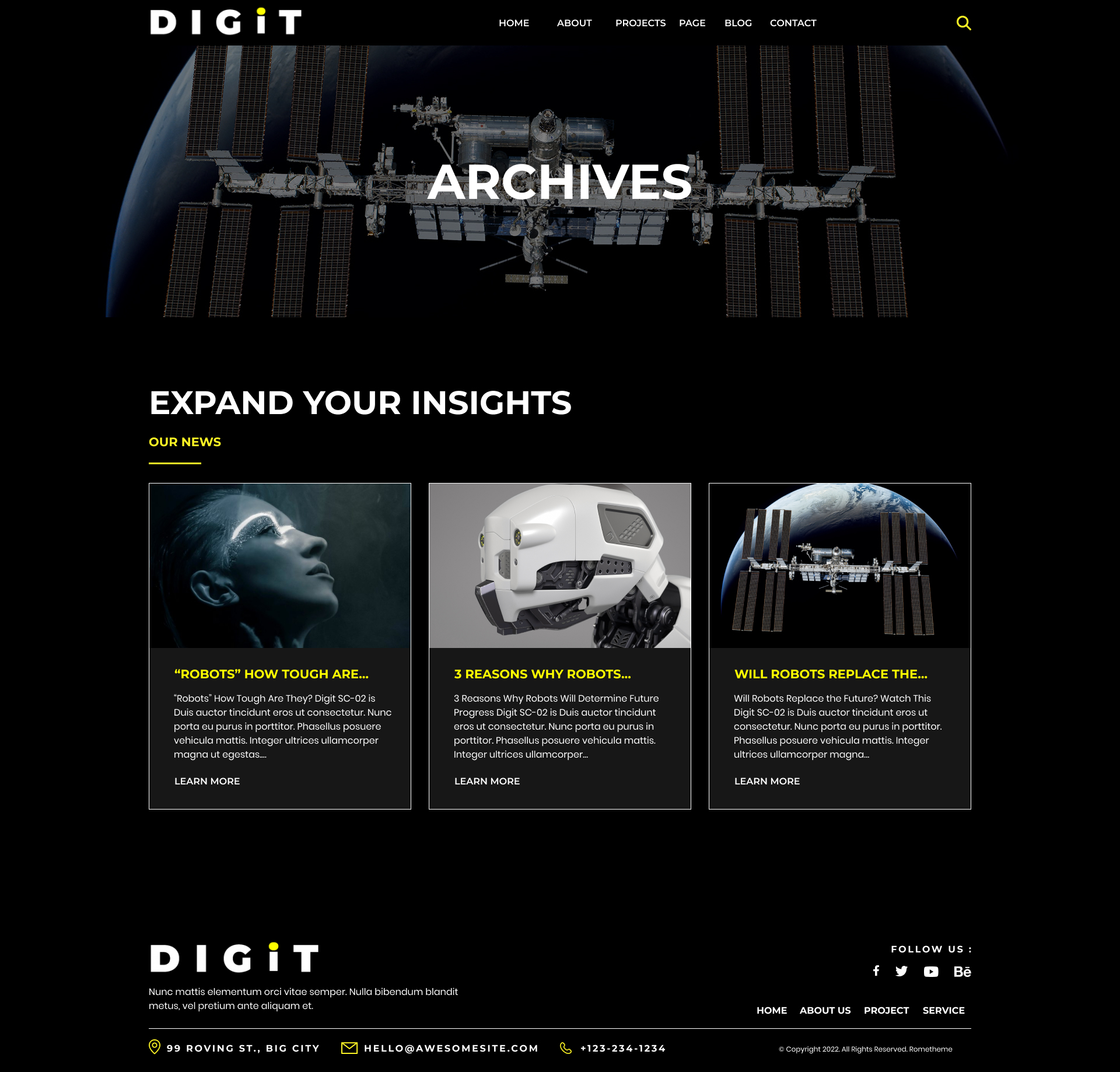 Digit - Robotics & Technology Figma Template by Rometheme | ThemeForest