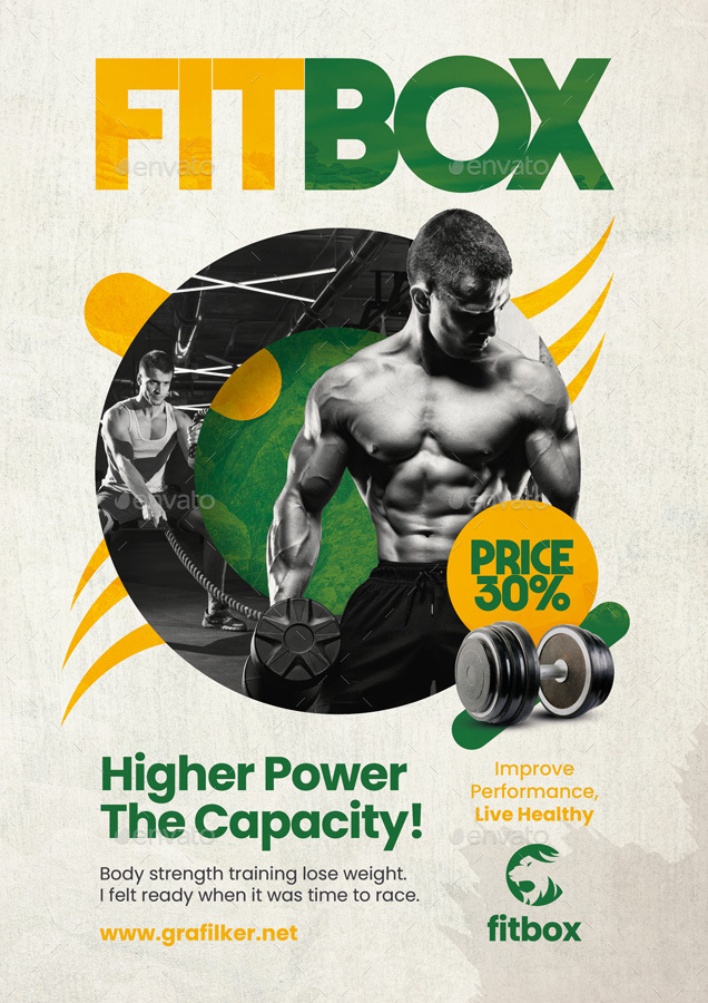 Fitness Trainer Bundle Flyer Templates, Print Templates | GraphicRiver