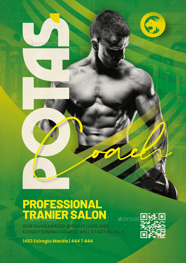 Fitness Trainer Bundle Flyer Templates, Print Templates | GraphicRiver
