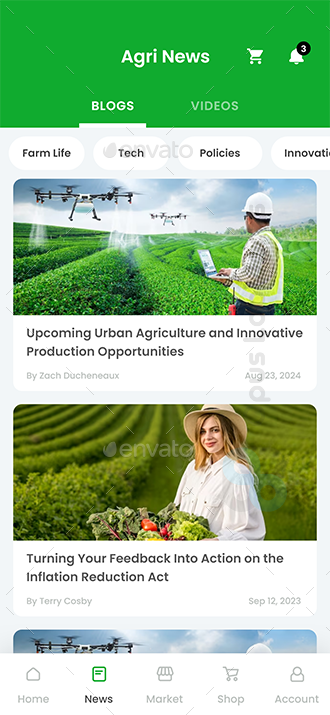 Farmer Agriculture App UI Kit | Agri eCommerce App UI | Agro Market ...