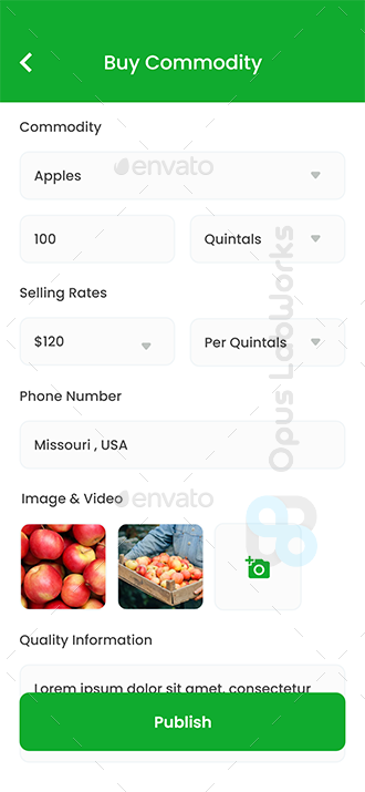 Farmer Agriculture App UI Kit | Agri eCommerce App UI | Agro Market ...
