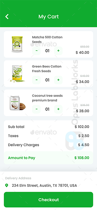 Farmer Agriculture App UI Kit | Agri eCommerce App UI | Agro Market ...