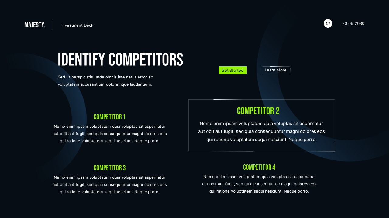 Majesty - Investment Deck Power Point Presentation, Presentation Templates