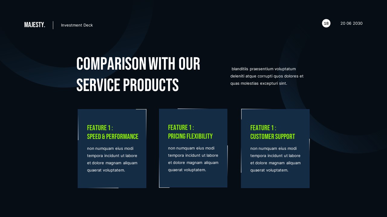 Majesty - Investment Deck Power Point Presentation, Presentation Templates