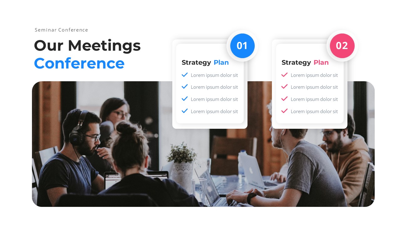 Meetinngs - Seminar Conference PowerPoint Template, Presentation Templates