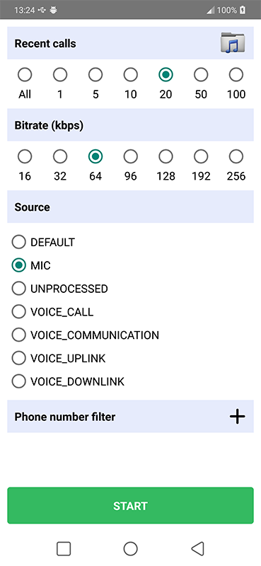 Call Recorder by OlDenWeb | CodeCanyon
