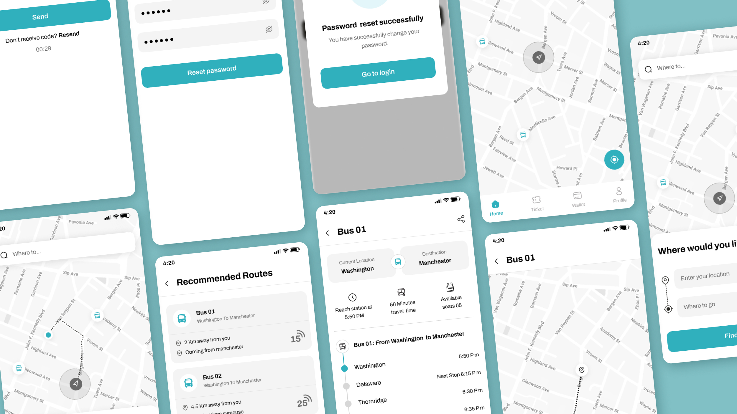 BusTracker UI Template: Online BusTracking App in Flutter(Android, iOS ...