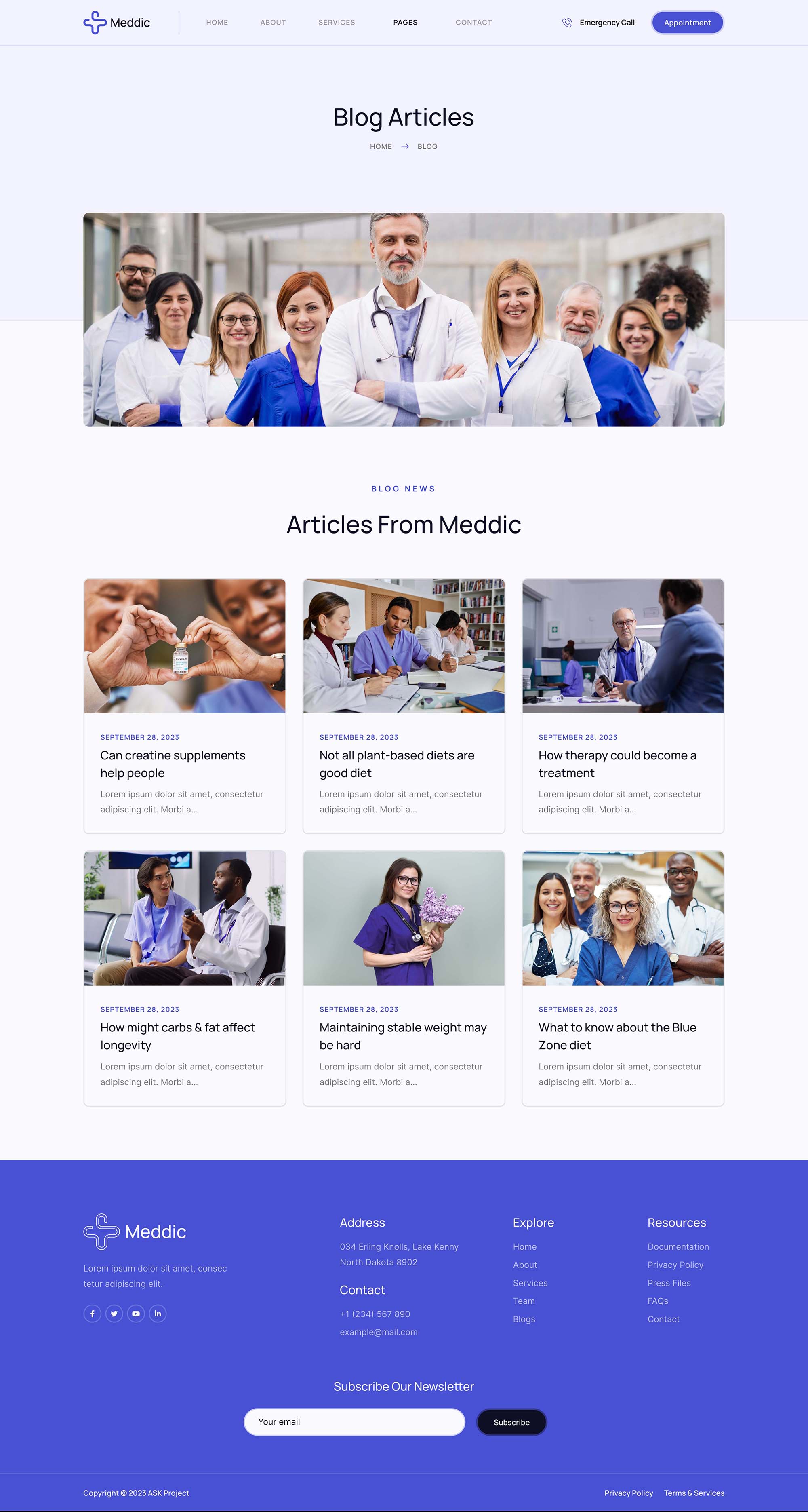 Meddic - Hospital and Medical Clinic Elementor Template Kit by askproject