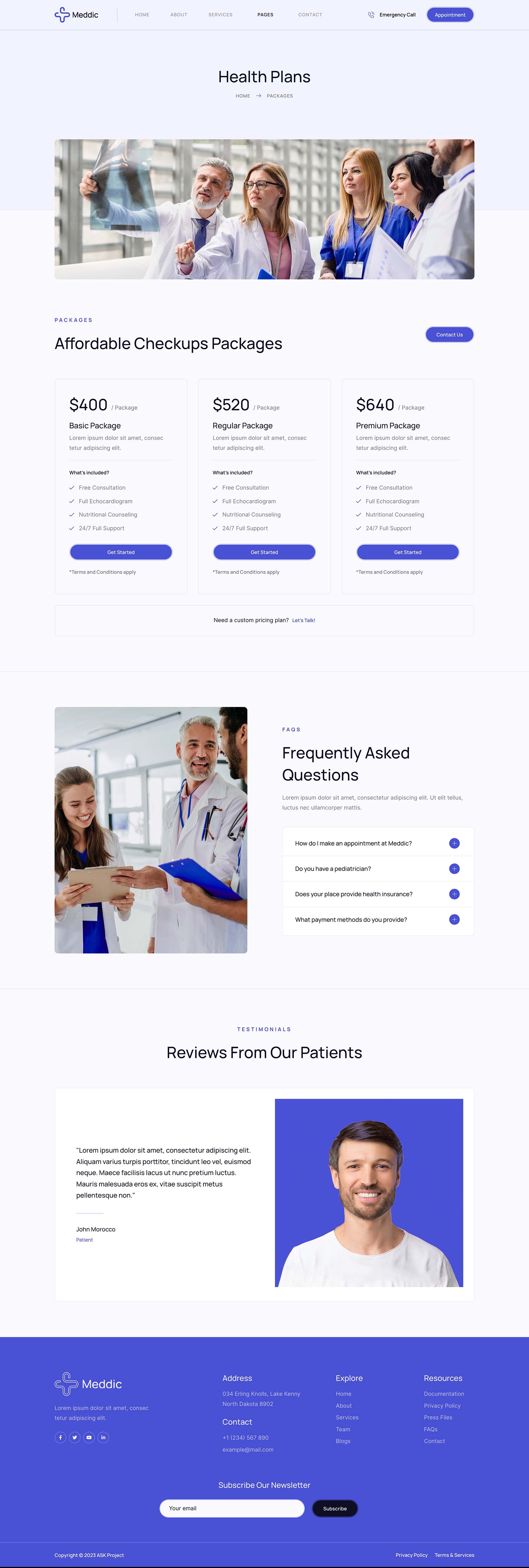 Meddic - Hospital and Medical Clinic Elementor Template Kit by askproject