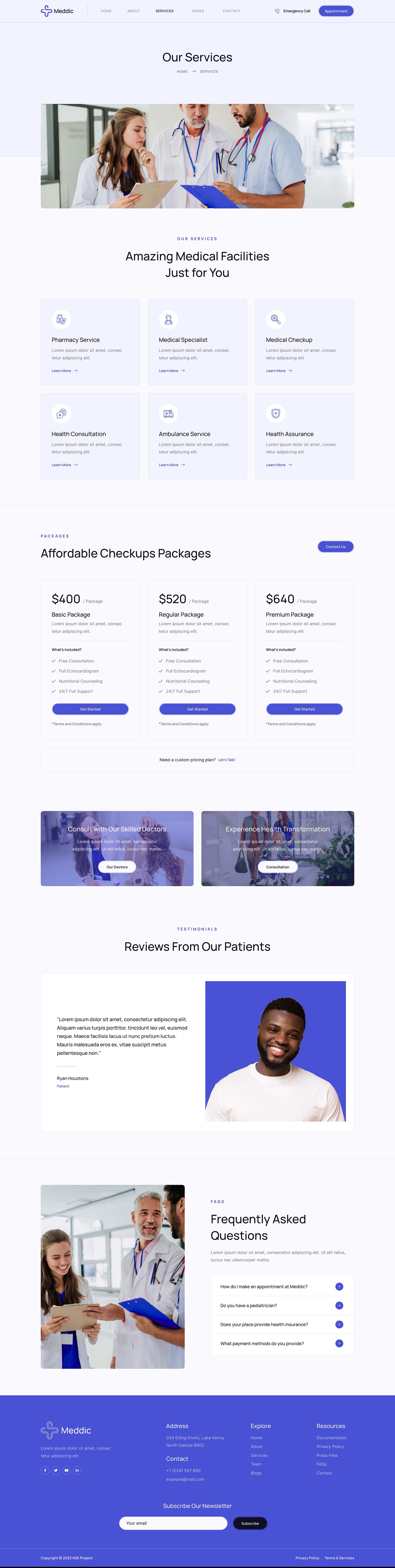 Meddic - Hospital and Medical Clinic Elementor Template Kit by askproject