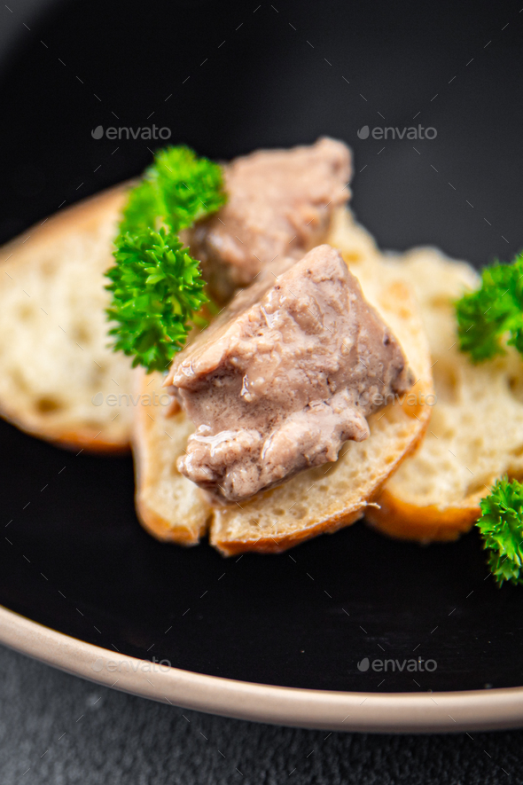 Cod liver tasty seafood snack appetizer meal food on the table copy ...