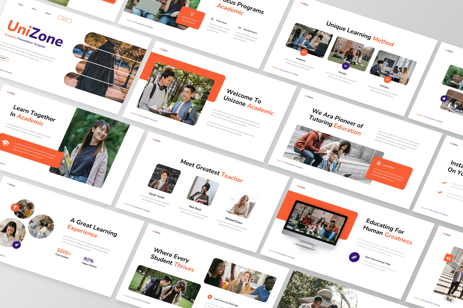 UniZone - Academic Google Slide Template, Presentation Templates ...