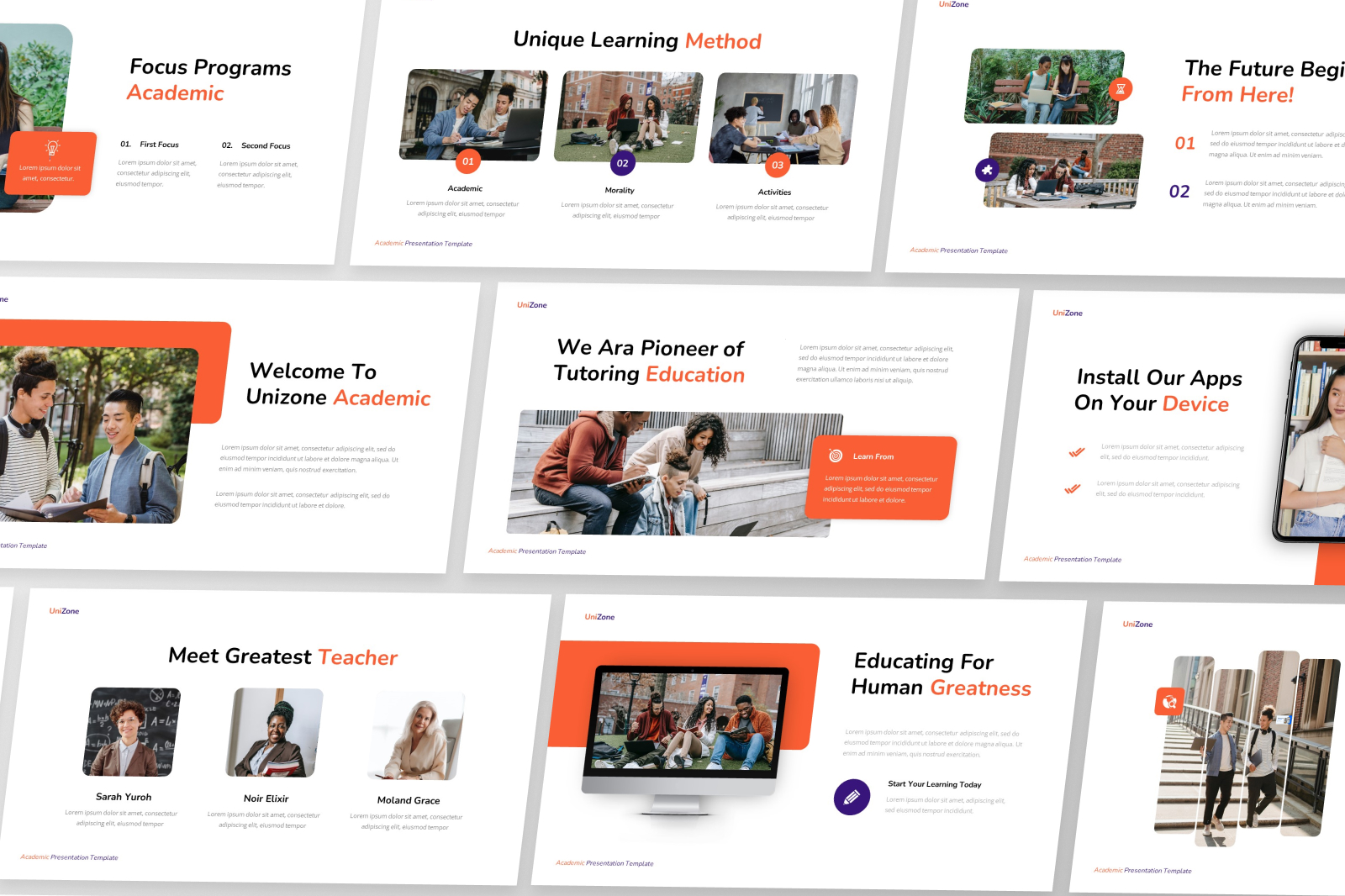 UniZone - Academic Google Slide Template, Presentation Templates ...