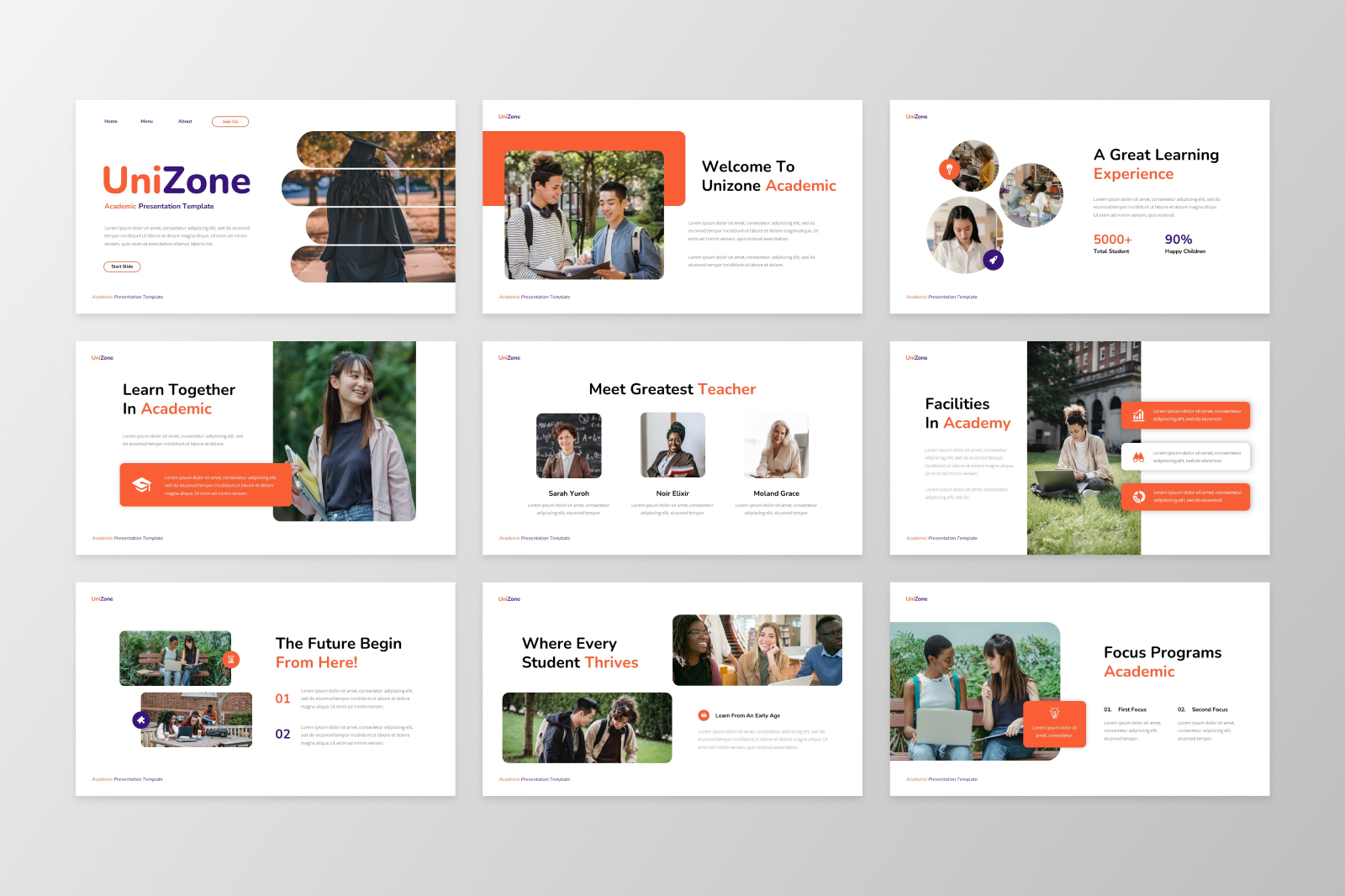UniZone - Academic Google Slide Template, Presentation Templates ...