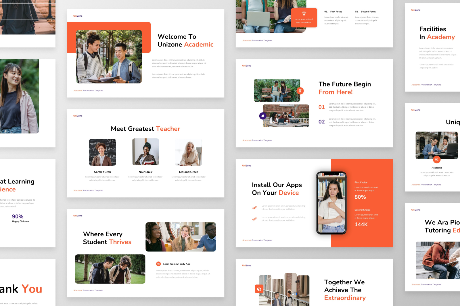 UniZone - Academic Google Slide Template, Presentation Templates ...