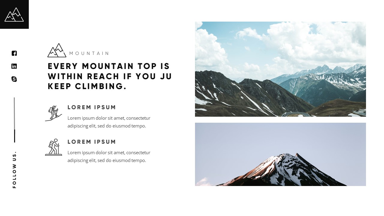Mountah - Mountain Powerpoint Template, Presentation Templates ...
