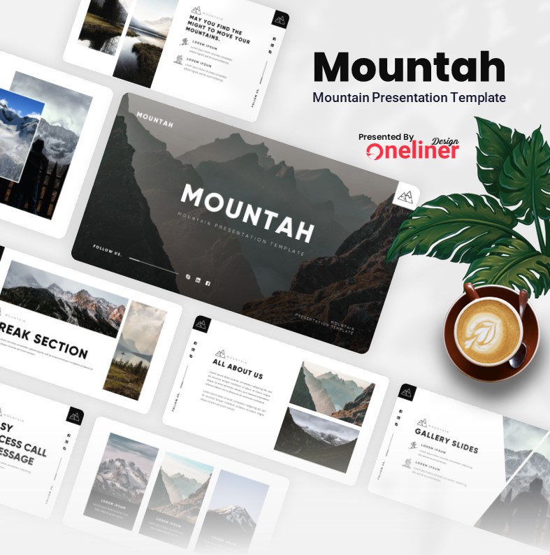 Mountah - Mountain Google Slides Template, Presentation Templates ...