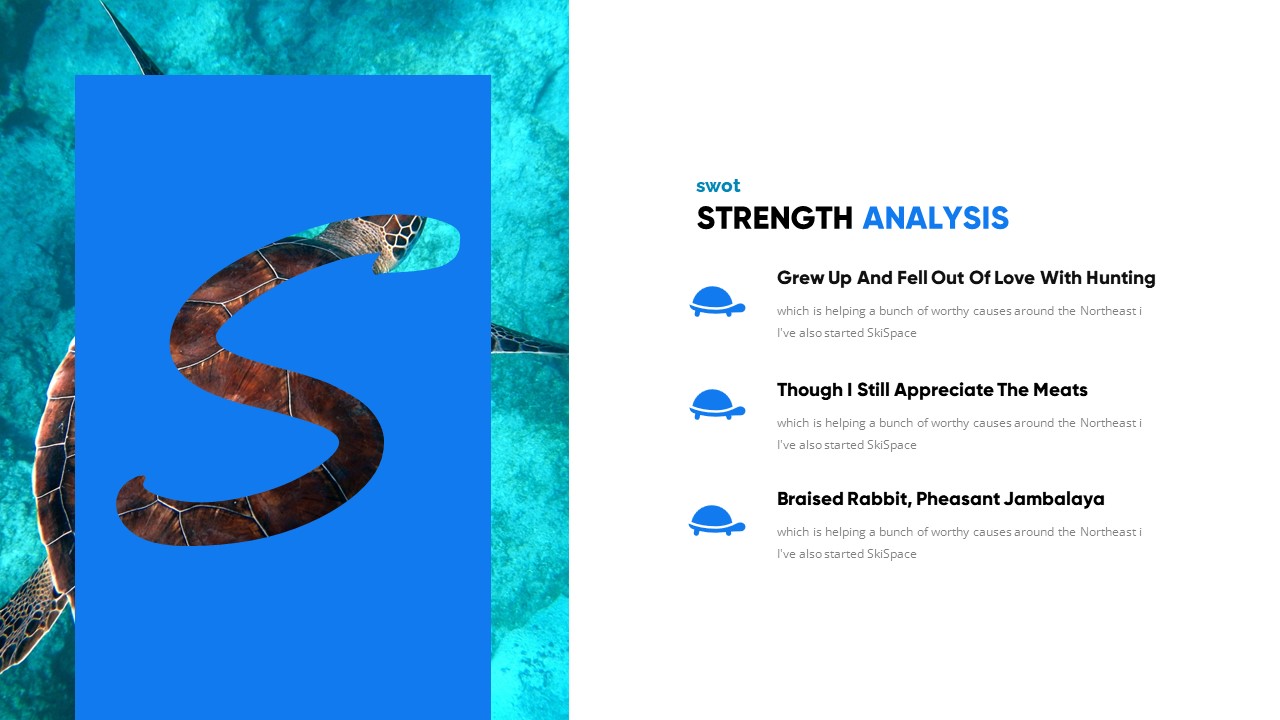 Penyu - Ocean and Sea Animal Powerpoint Template, Presentation Templates