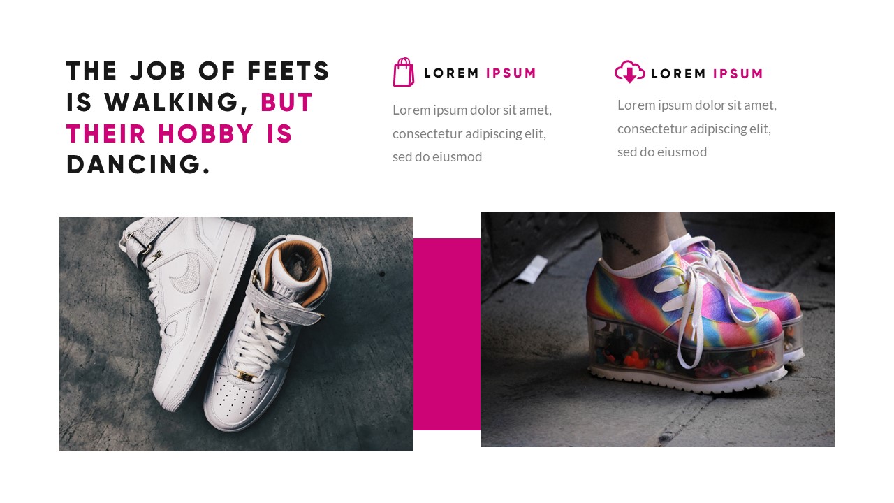 Skeates - Shoes And Sneakers Powerpoint Template, Presentation Templates