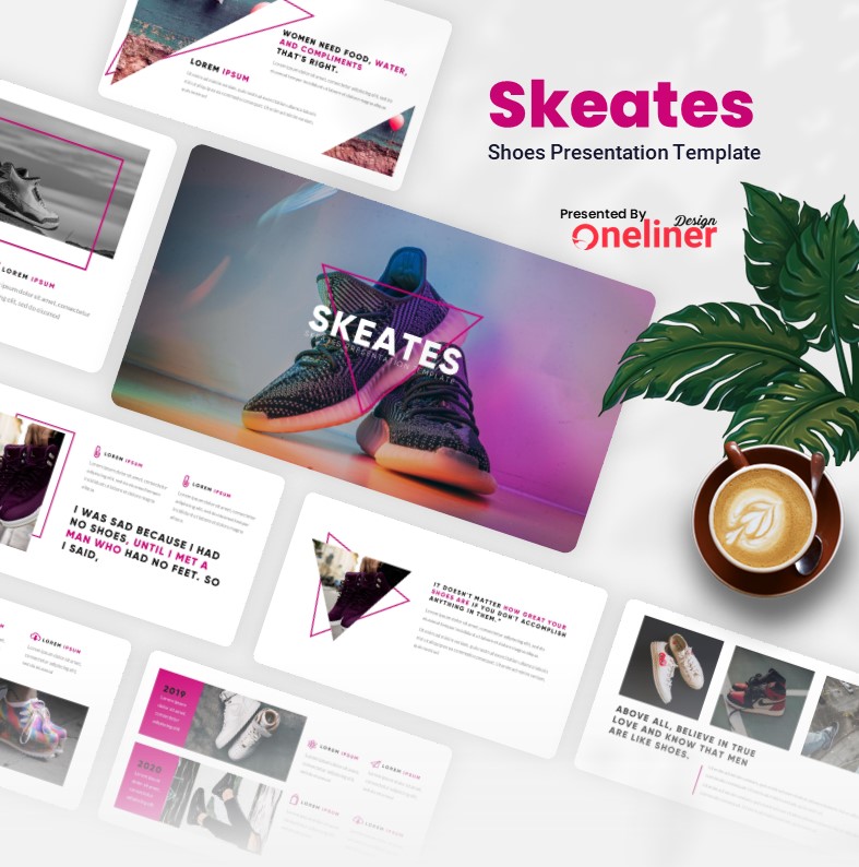 Skeates - Shoes And Sneakers Powerpoint Template, Presentation Templates