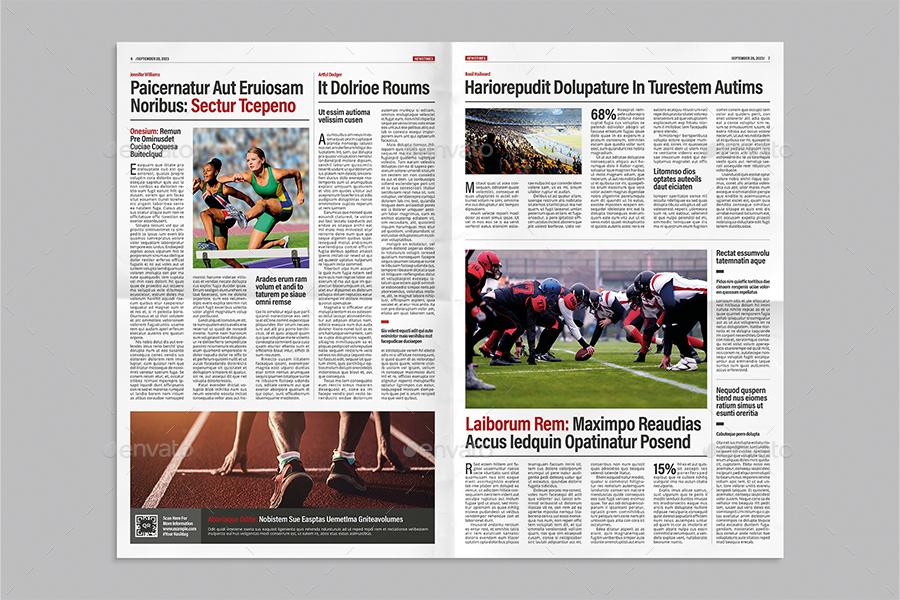 Modern Newspaper Template, Print Templates | GraphicRiver