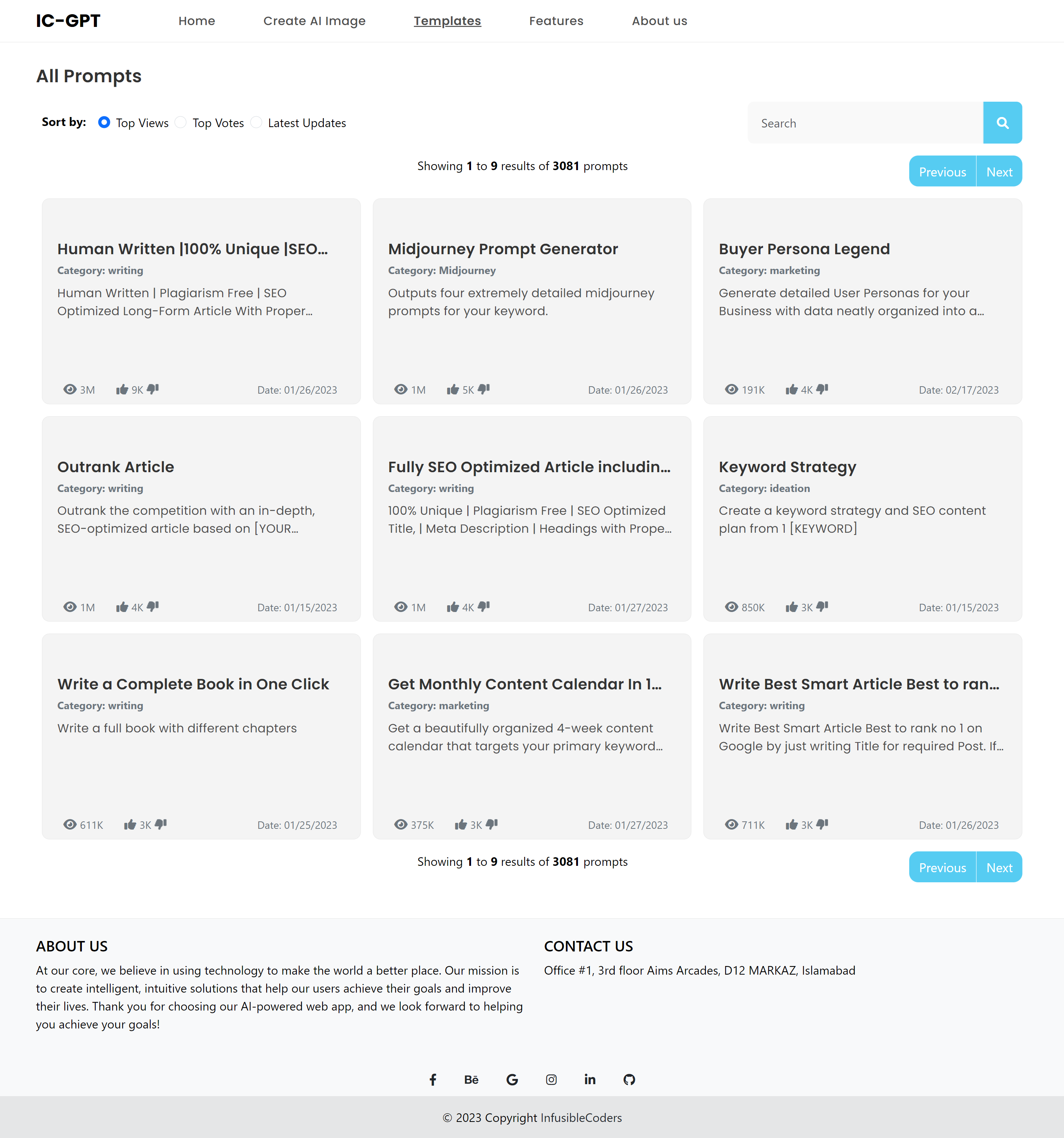ICGPT- GPT AI Writing Assistant, Image Generator & Content Creator Flutter App + WEB version ...