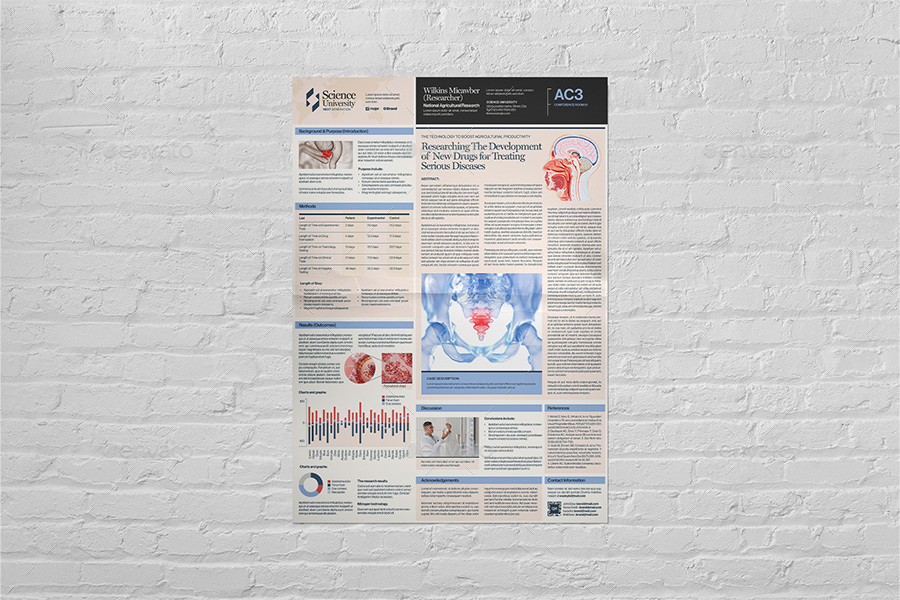 Case Study & Research Poster Template, Print Templates | GraphicRiver