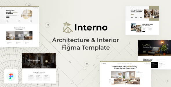 Interno - Architecture & Interior Design Figma Template by HixStudio