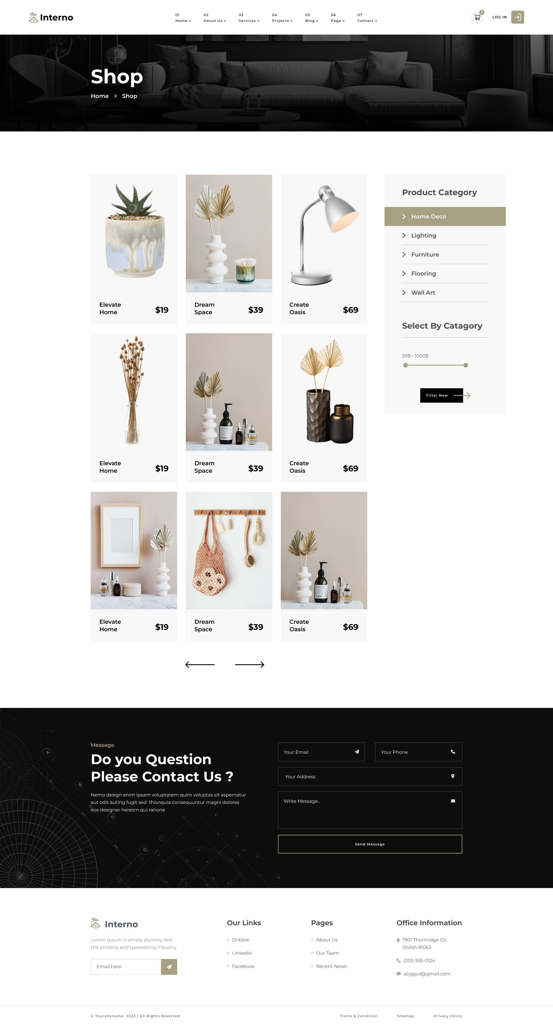 Interno - Architecture & Interior Design Figma Template by HixStudio