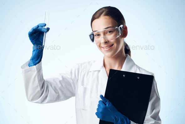 female doctor science research experiments chemistry Stock Photo by ...