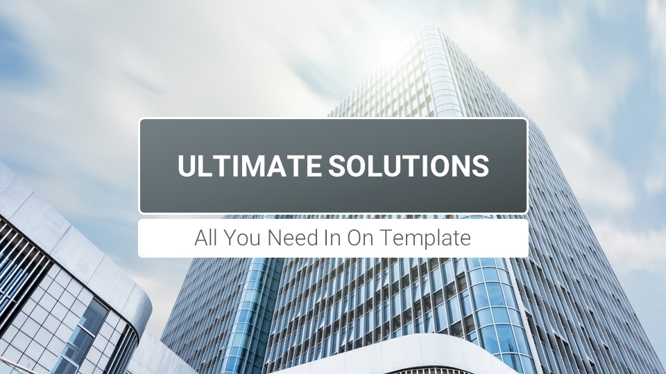 Ultimate Business Solutions PowerPoint Template, Presentation Templates