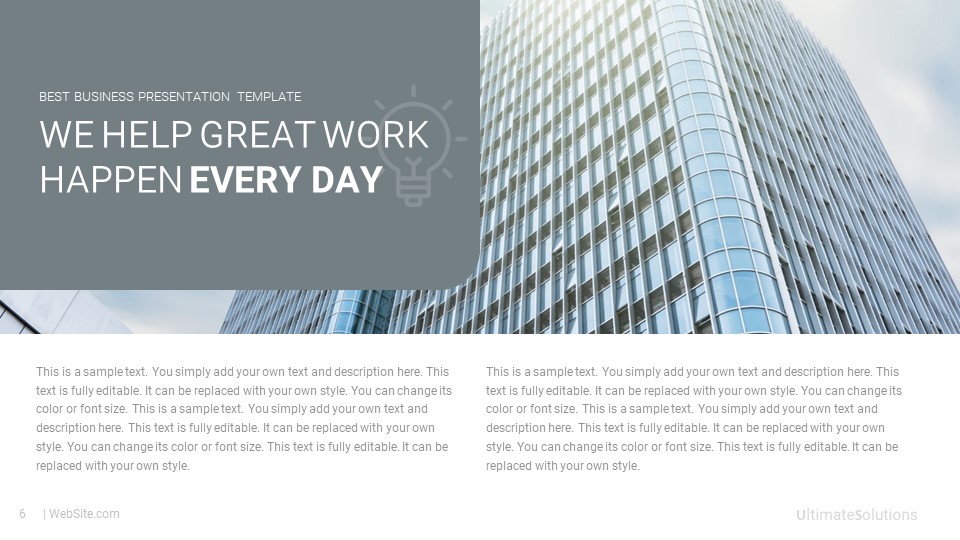 Ultimate Business Solutions PowerPoint Template, Presentation Templates